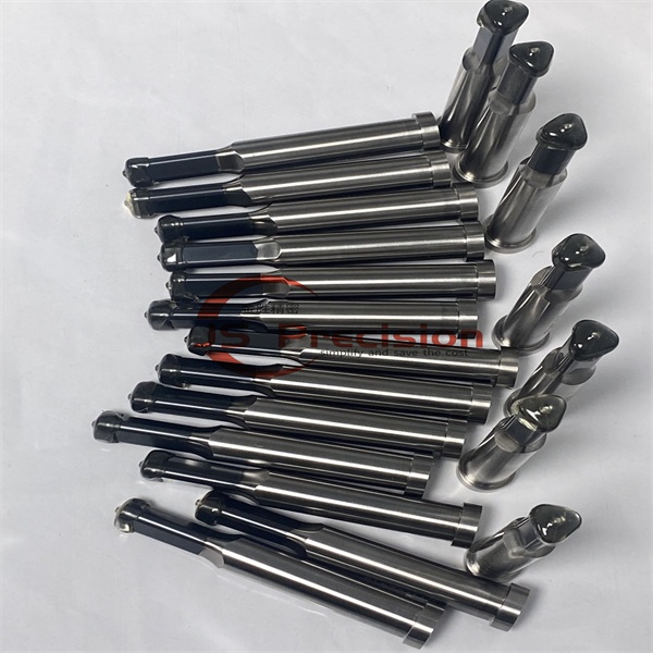JS PRECISION CUTOM TRIANGLE EJECTOR PUNCHES WITH TICN COATING, ISO 8020 ...