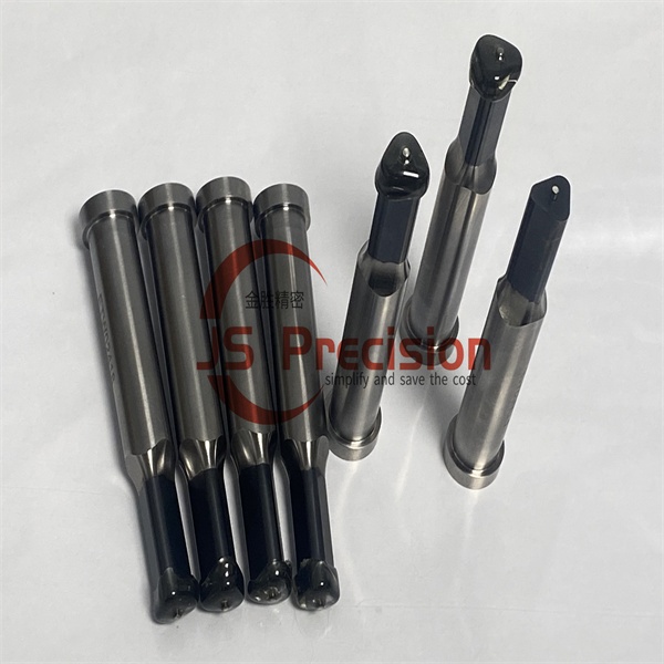 JS PRECISION CUTOM TRIANGLE EJECTOR PUNCHES WITH TICN COATING, ISO 8020 ...